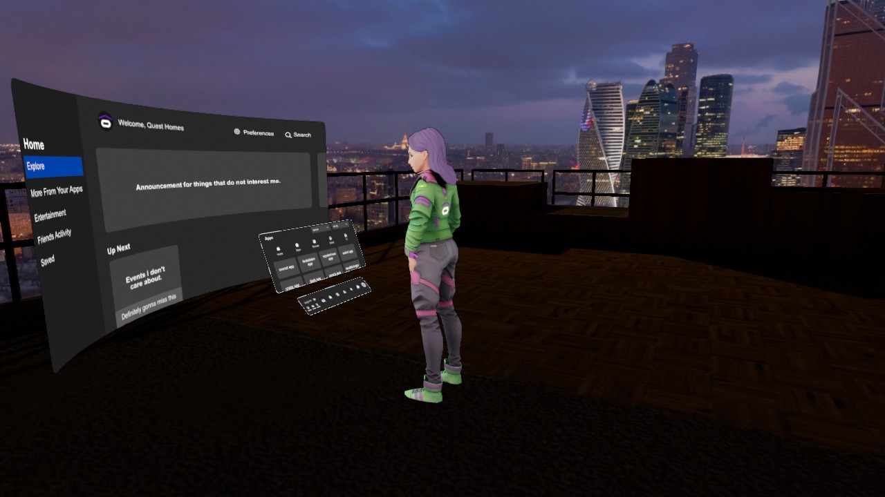 Custom Home: Rooftop Barcelona Night on SideQuest Oculus Quest Games & Apps including AppLab ...