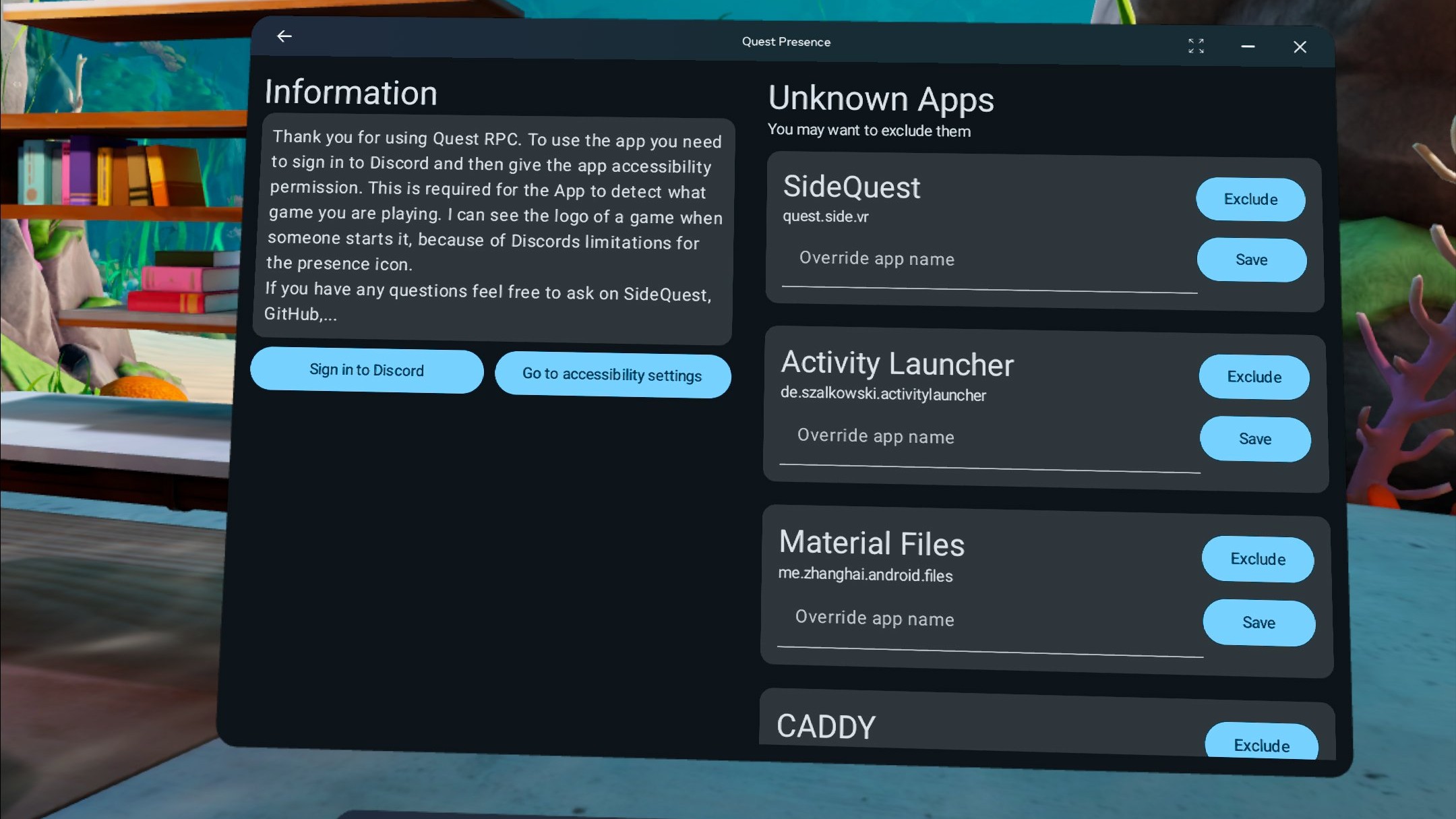 Quest Presence on SideQuest Oculus Quest Games & Apps including AppLab ...