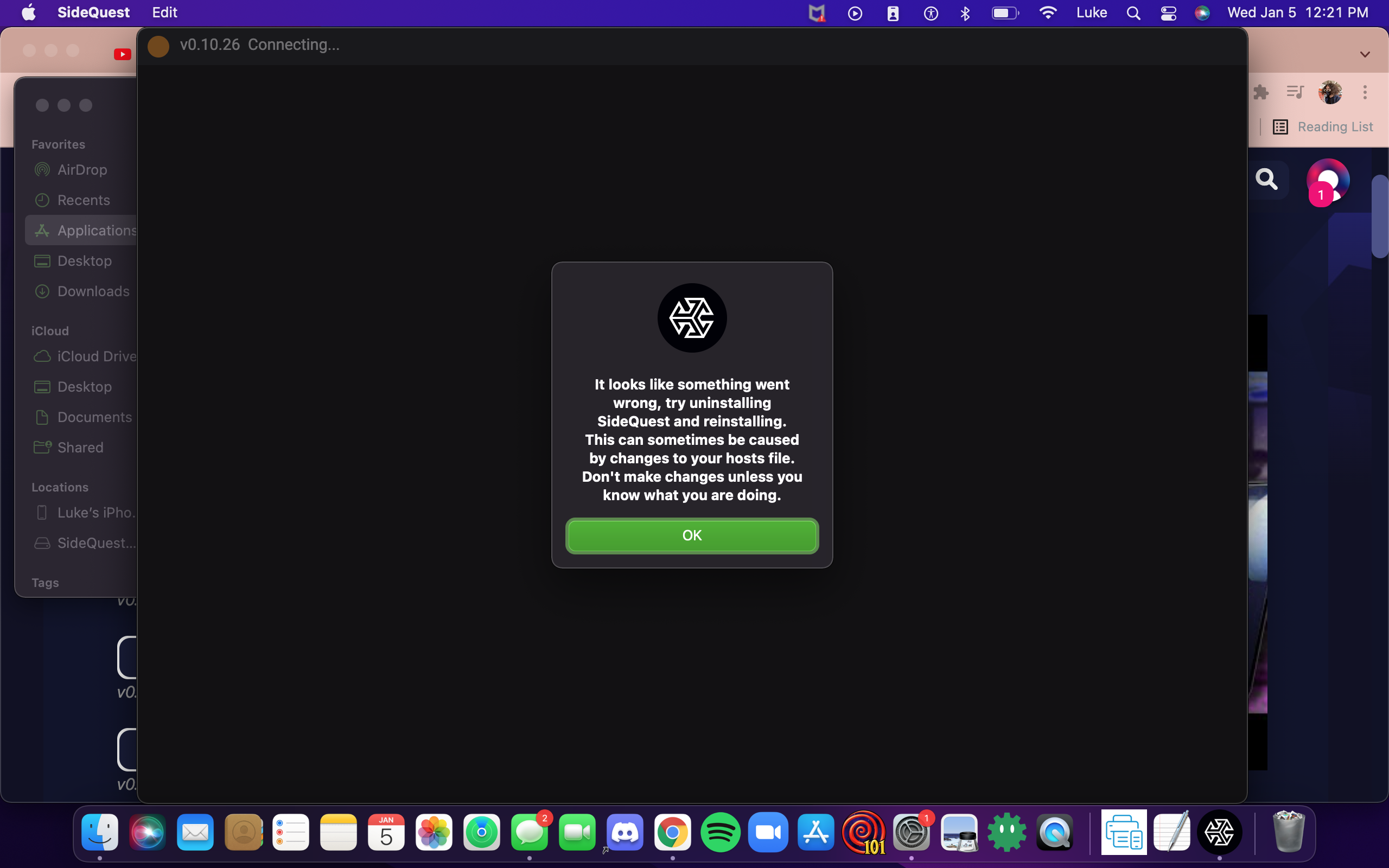 SideQuest Community ... Post: Mac OS Install Issue SideQuest