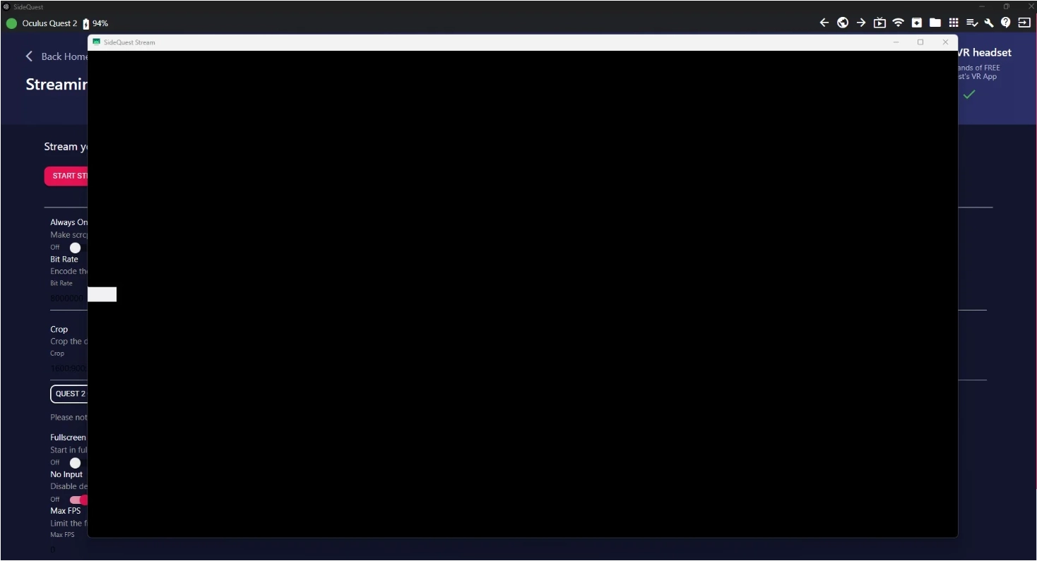 SideQuest Community ... Post: Problem: SideQues... SideQuest