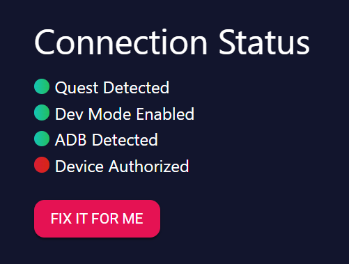 SideQuest Community ... Post: Device Authorized ... SideQuest