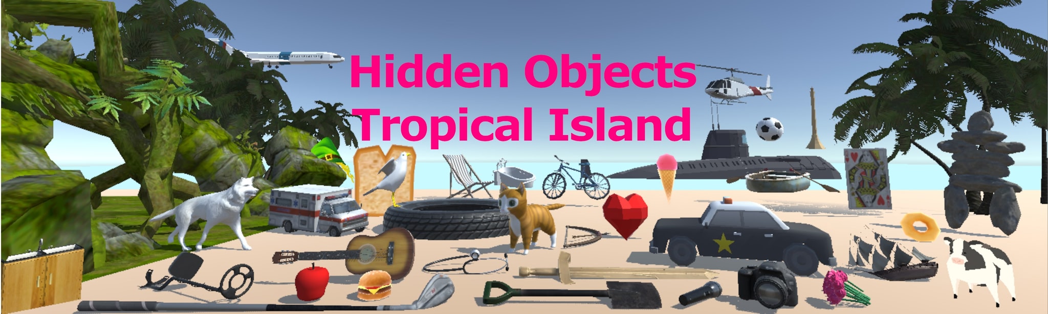 Hidden Objects Tropical Island on SideQuest Oculus Quest Games & Apps including AppLab Games ...