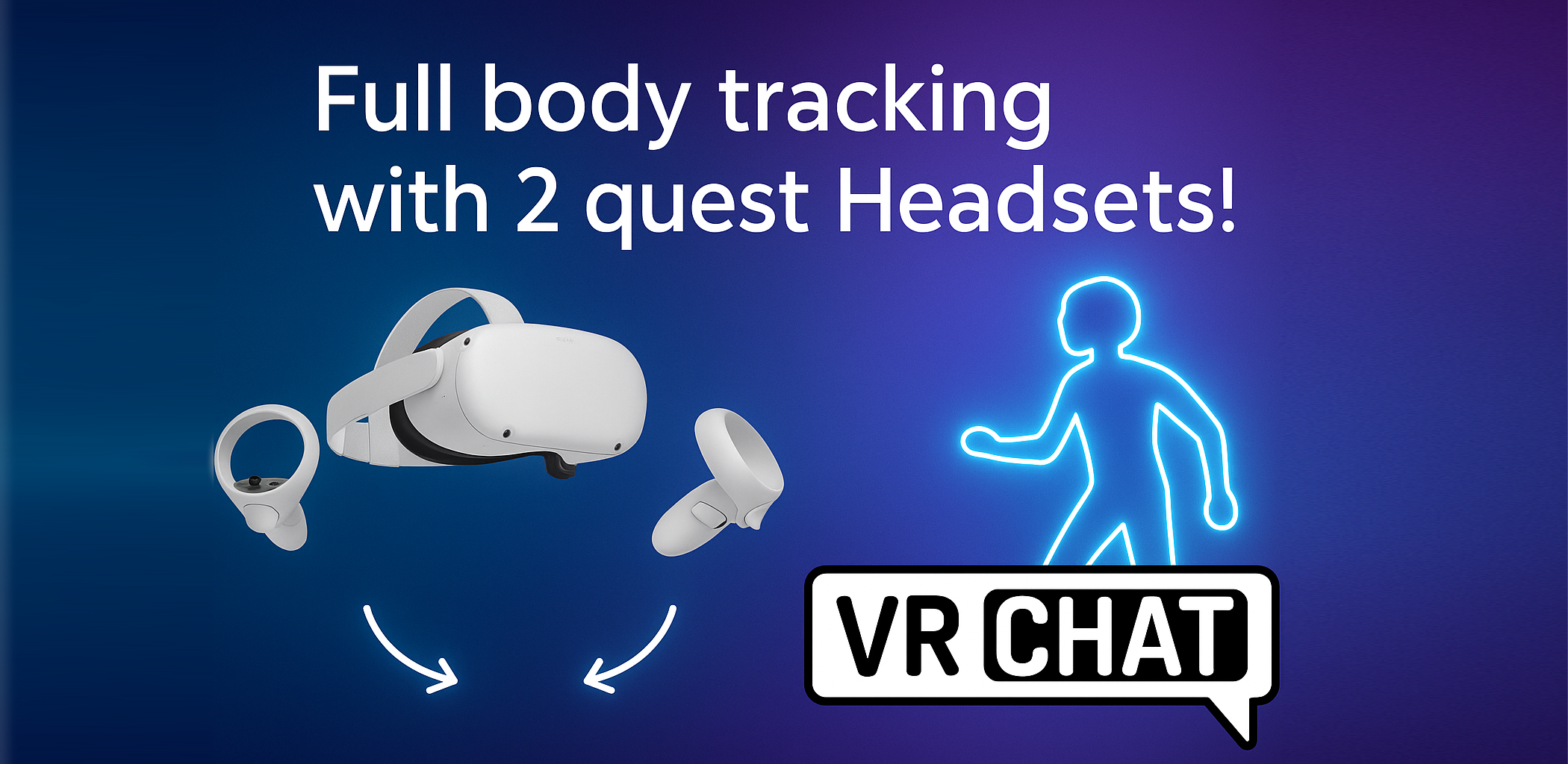 VRChat Dual headset Full body tracking on SideQuest Oculus Quest Games ...