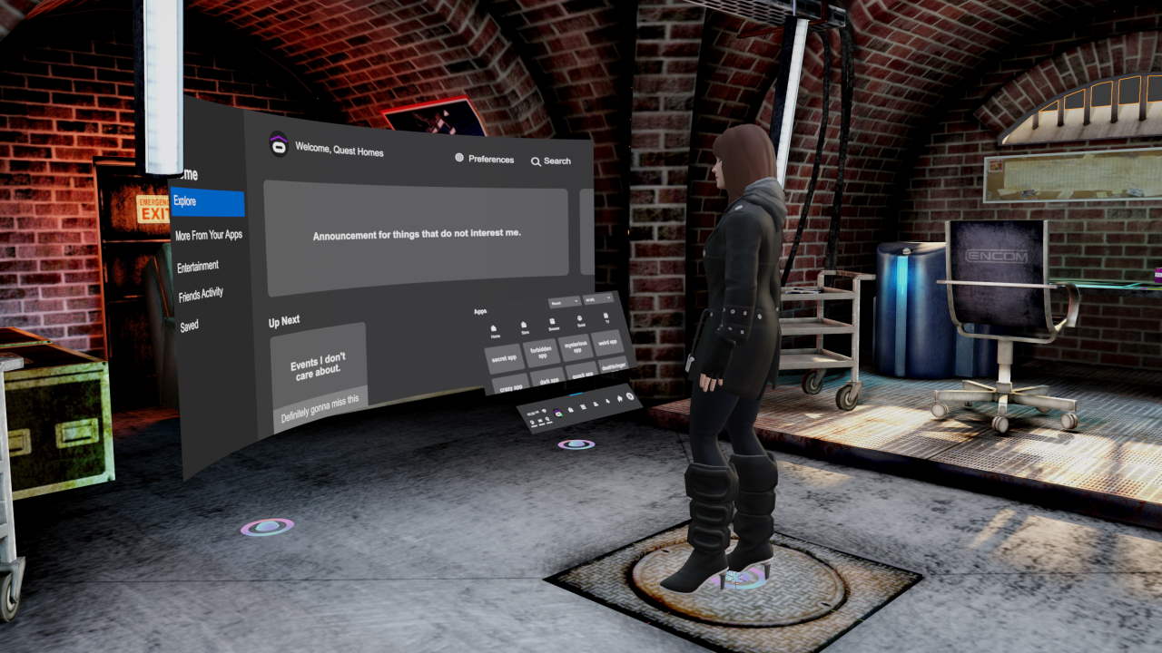 Custom Home: Flynn's Secret Lab (Tron Legacy) on SideQuest Oculus Quest ...