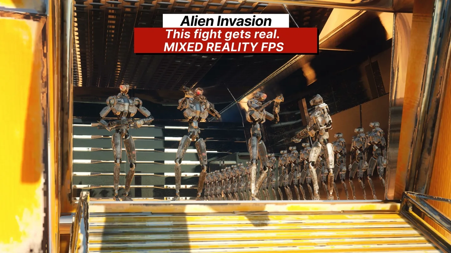 Alien Invasion Mixed Reality FPS (DEMO) on SideQuest Oculus Quest Games ...