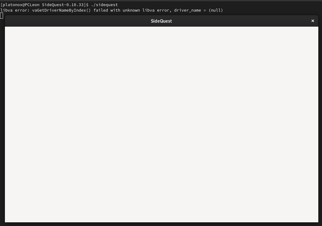 SideQuest Community ... Post: Sidequest App Linux ... SideQuest