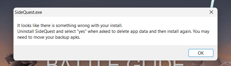 SideQuest Community ... Post: There's Something Wr... SideQuest