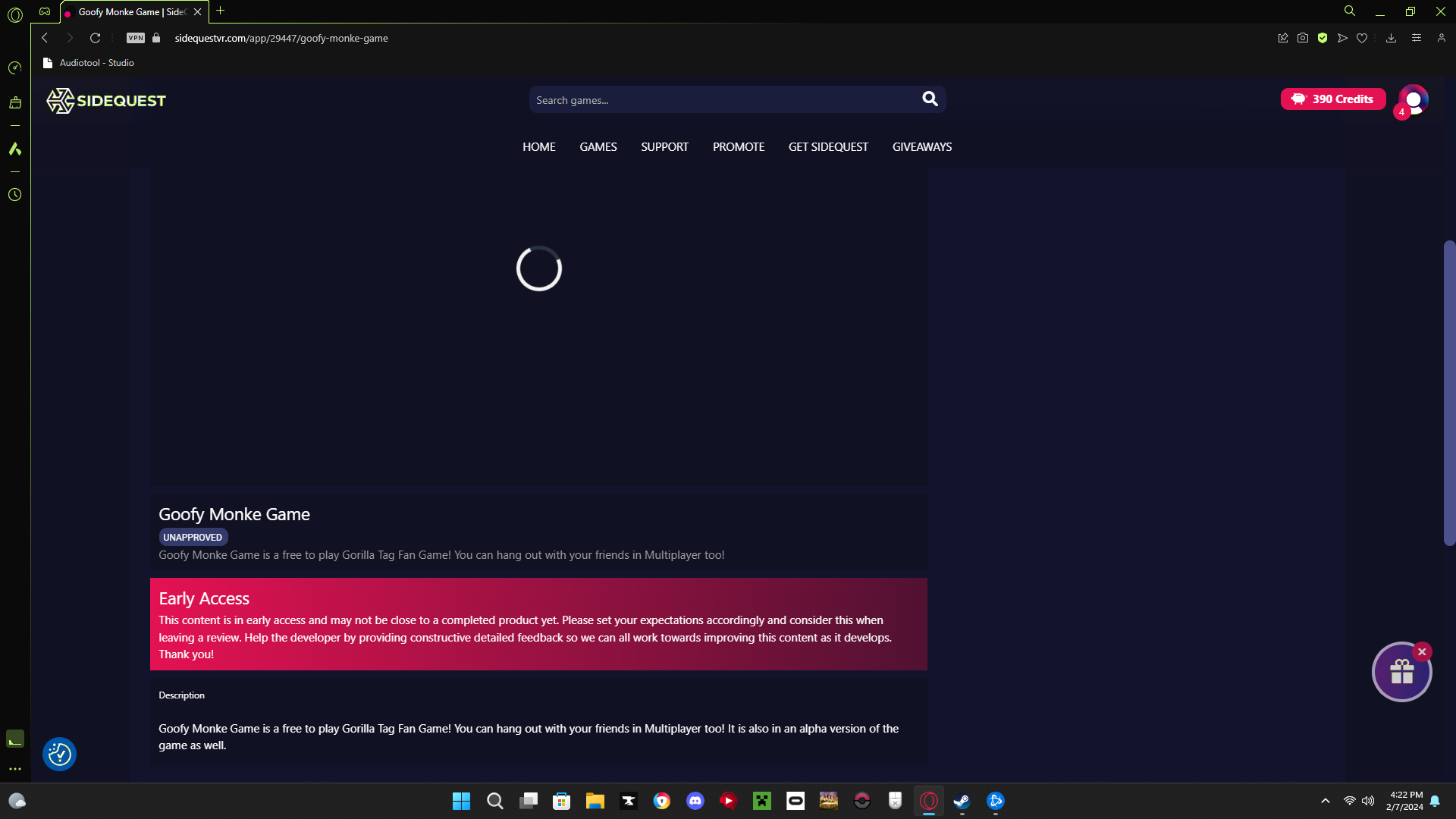 SideQuest Community ... Post: My game still isn't ... SideQuest