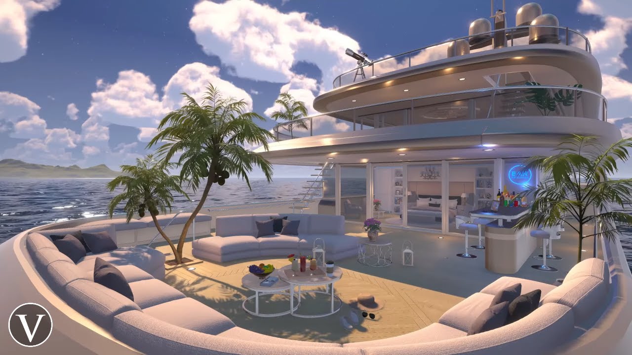 Custom Quest Home Tropical Yacht Day on SideQuest Oculus Quest Games & Apps including AppLab ...