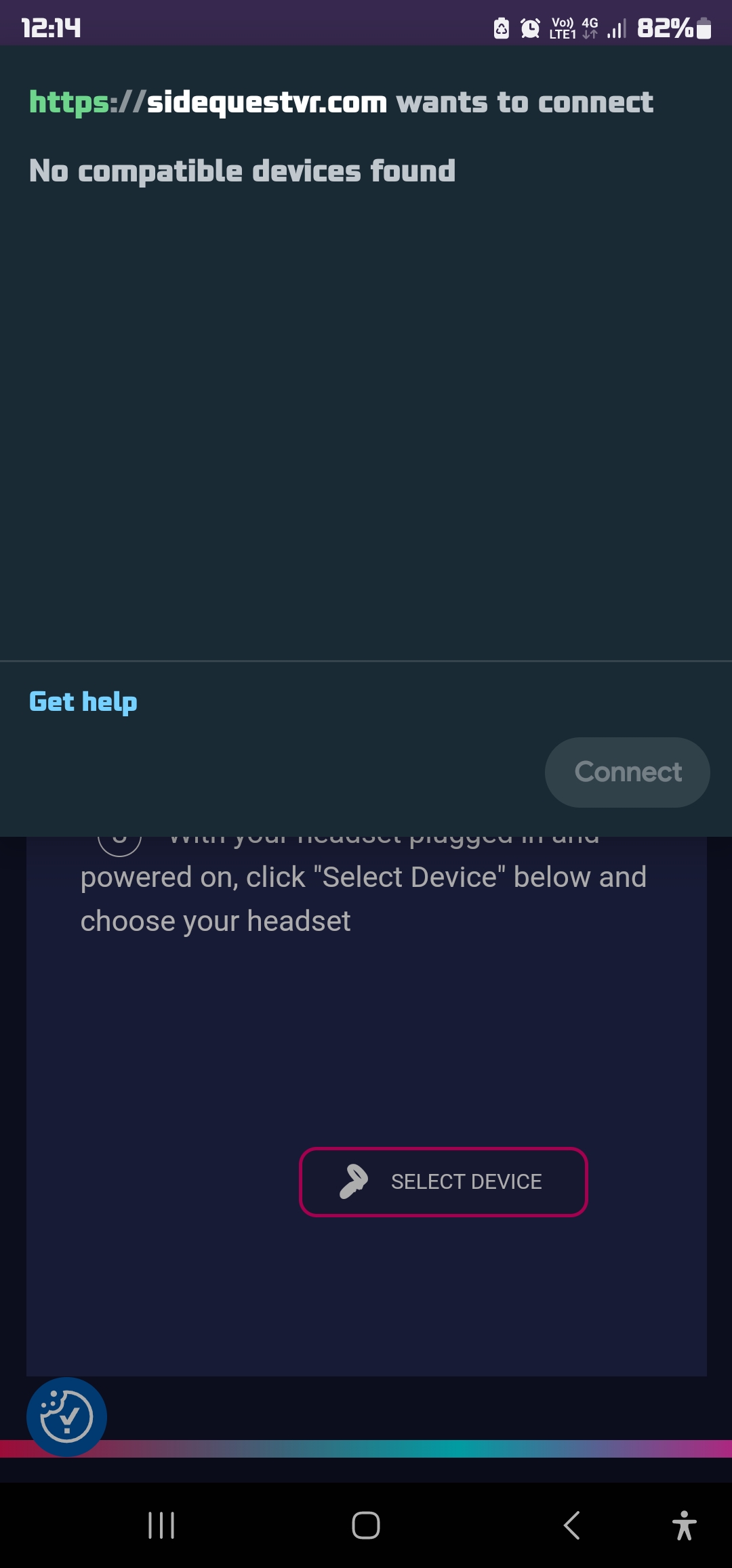 SideQuest Community ... Post: Can't connect my que... SideQuest