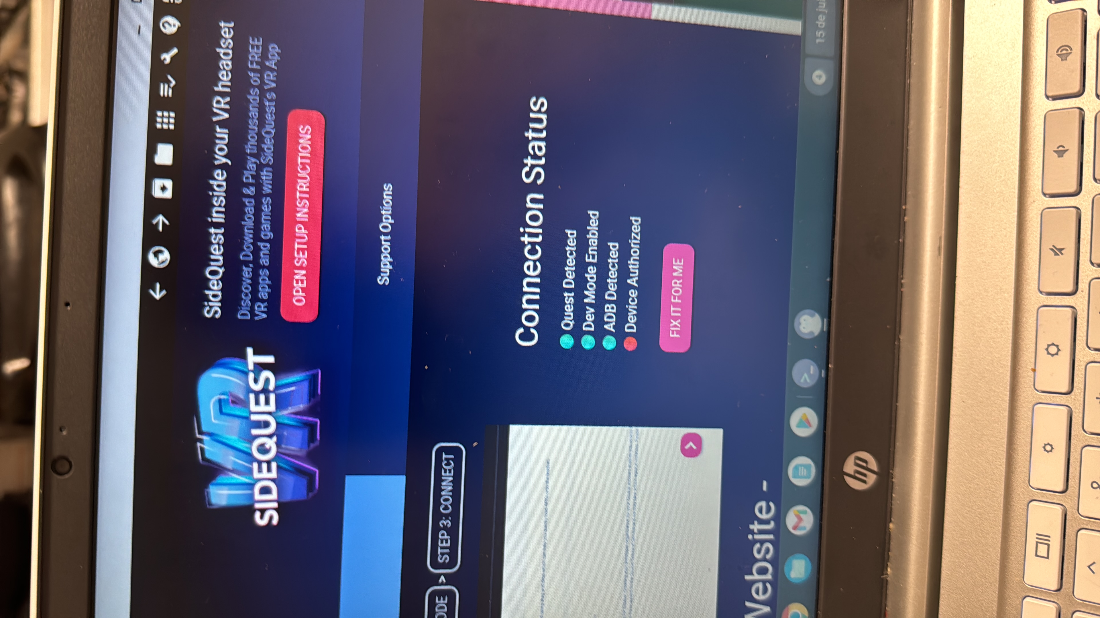 SideQuest Community ... Post: Allow usb debugging ... SideQuest